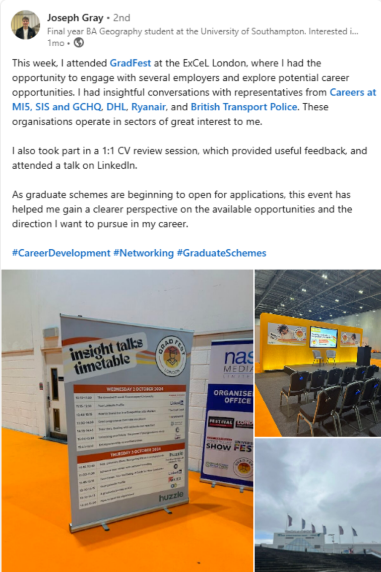 Gradfest | The UK’s Largest Graduate Recruitment Event